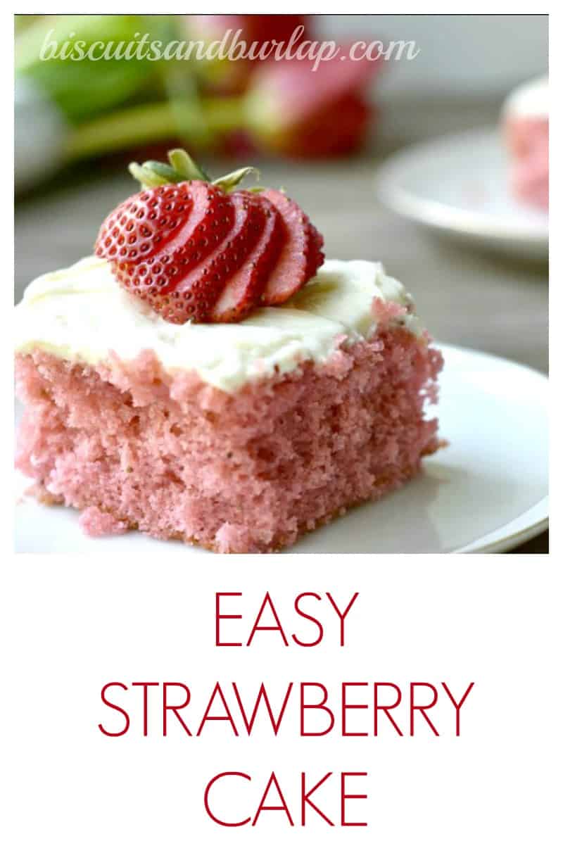 Strawberry Cake - So Easy & Delicious
