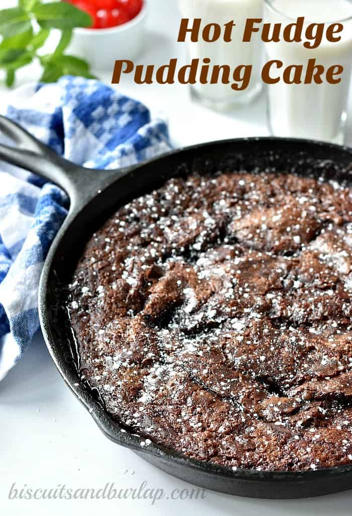 Iron Skillet Hot Fudge Pudding Cake