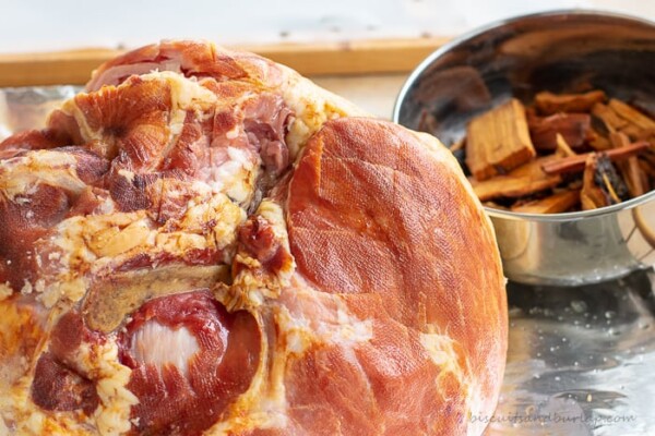 Smoked Ham on Big Green Egg