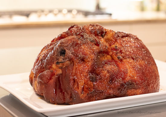 Smoked Ham on Big Green Egg