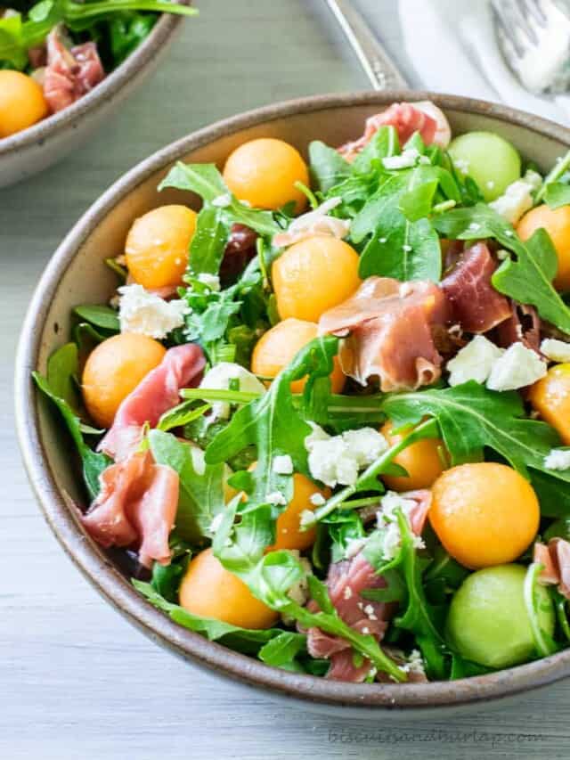 Melon and Prosciutto Salad - Biscuits & Burlap