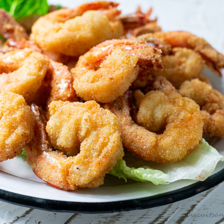Fried Shrimp Recipe - Southern Style - Biscuits & Burlap