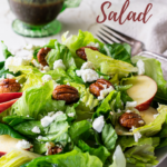 Fall Green Salad with Tangy Cider Dressing | Biscuits & Burlap