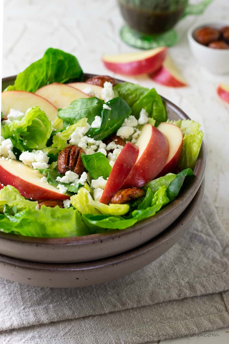 Apple Cider Vinaigrette on Fall Salad