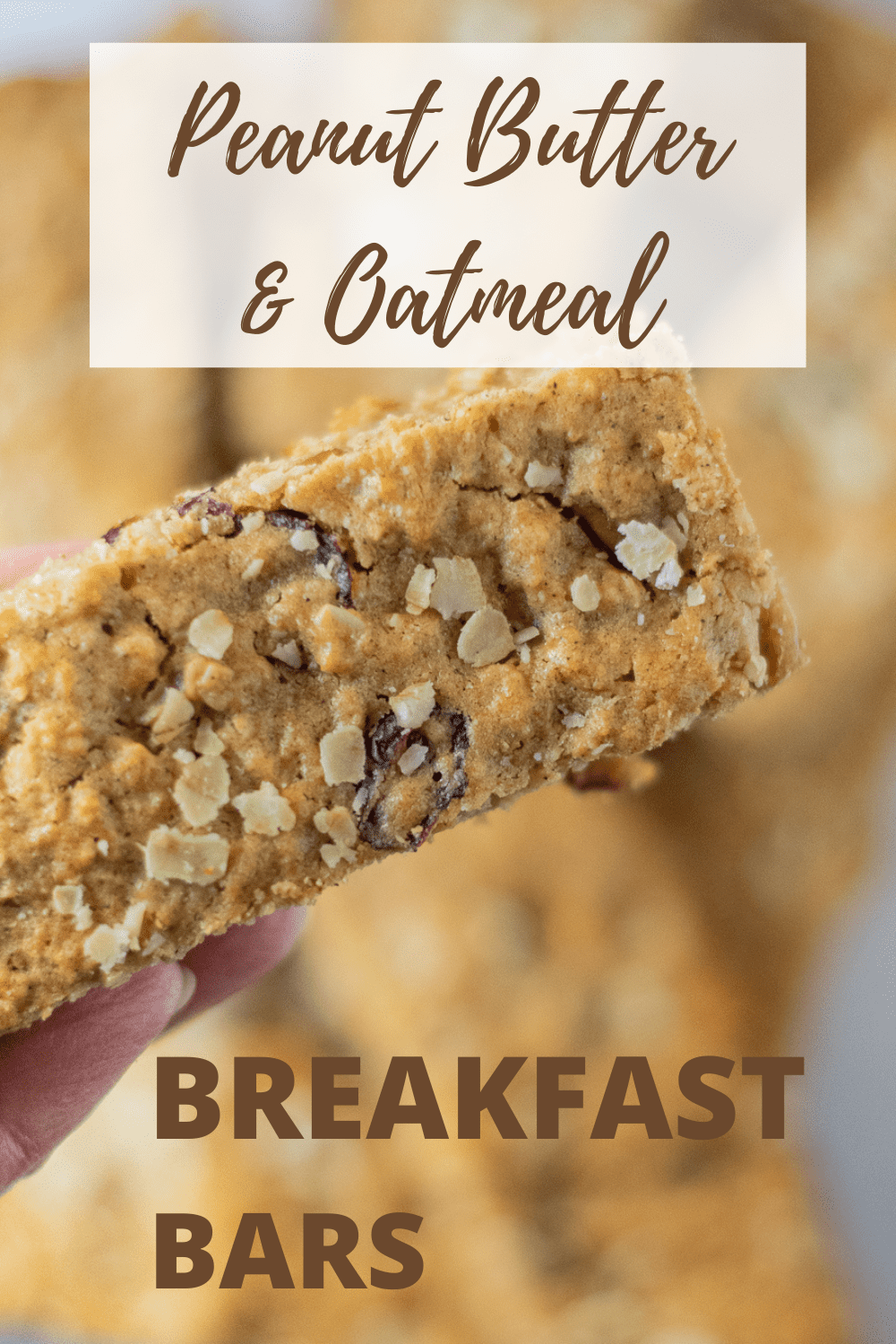 Breakfast Bar Recipe with Peanut Butter