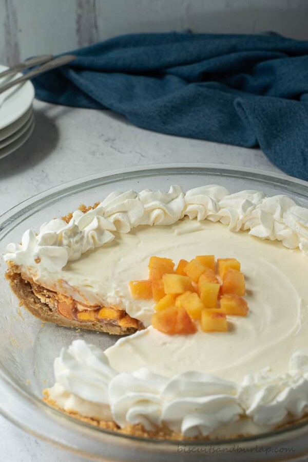 Peach Mango Pie No Bake Recipe