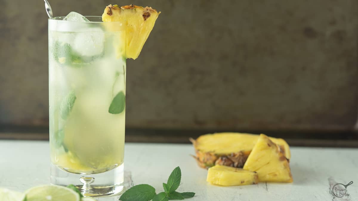 Fresh Pineapple Mojito - Biscuits & Burlap