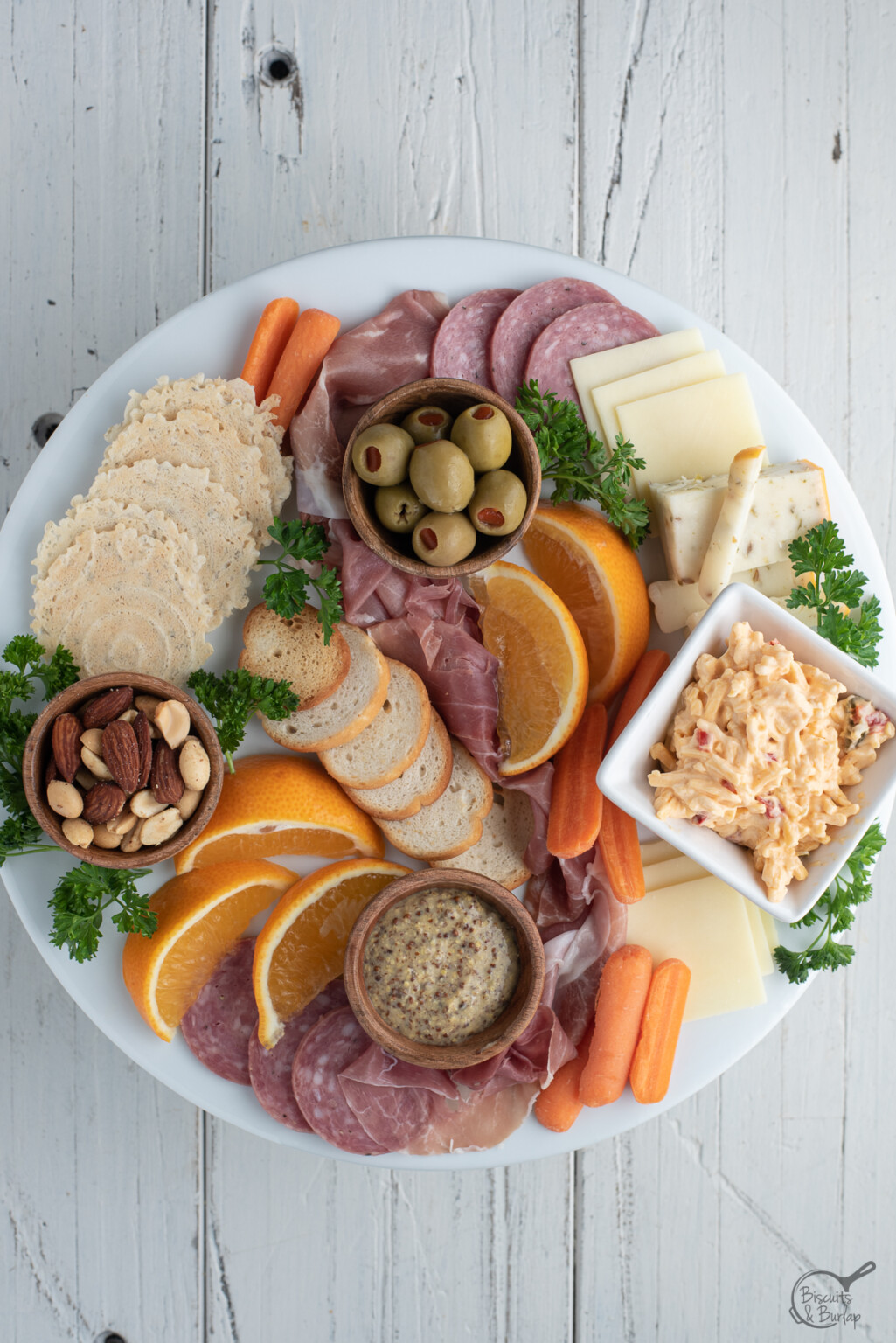 How to Build a Mini Charcuterie Board - Biscuits & Burlap