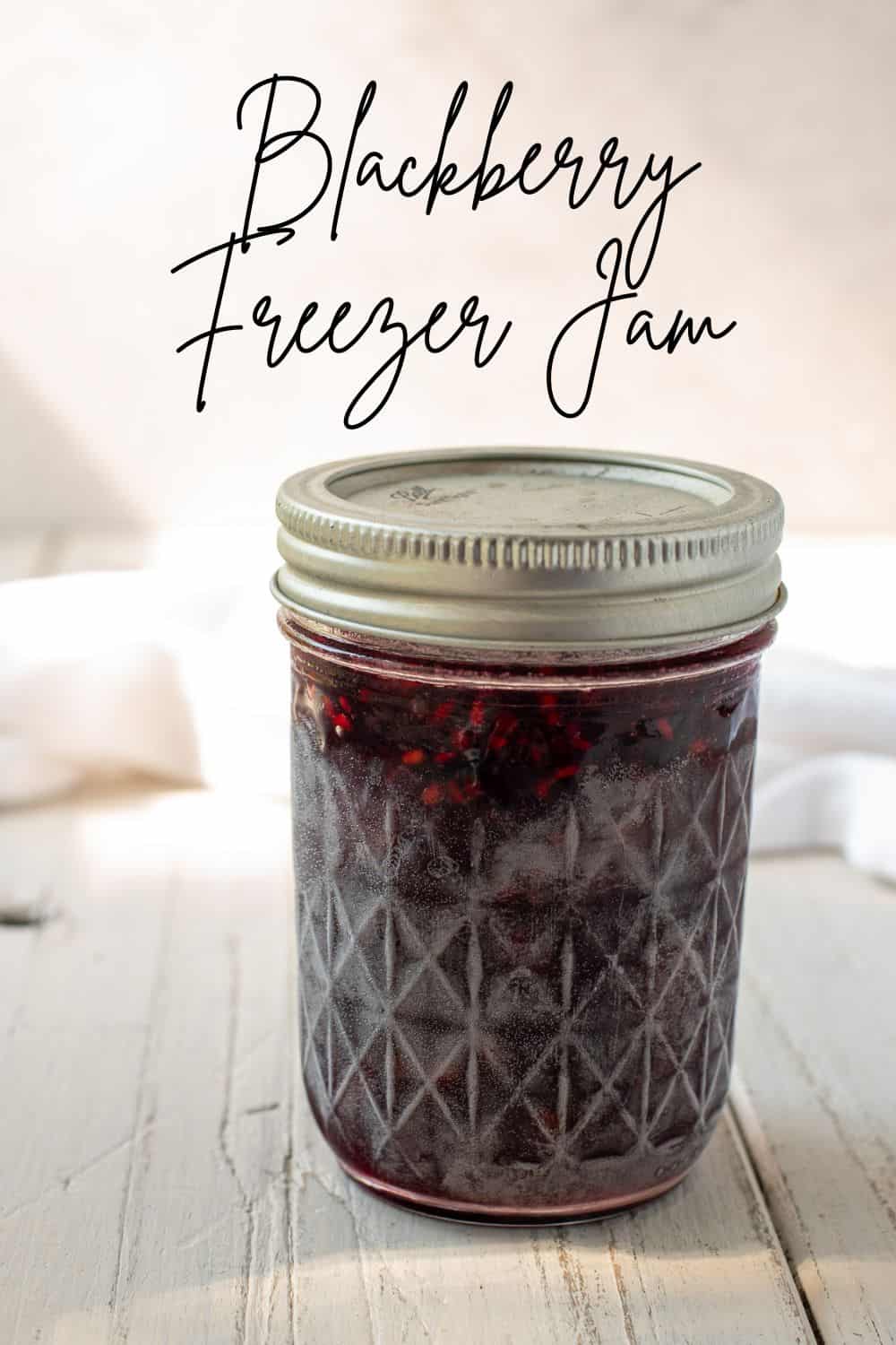Easy Blackberry Freezer Jam Recipe