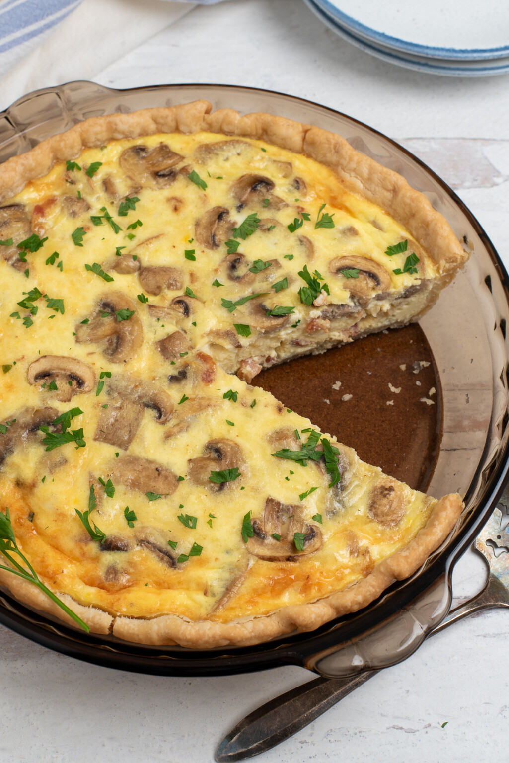 Bacon And Mushroom Quiche